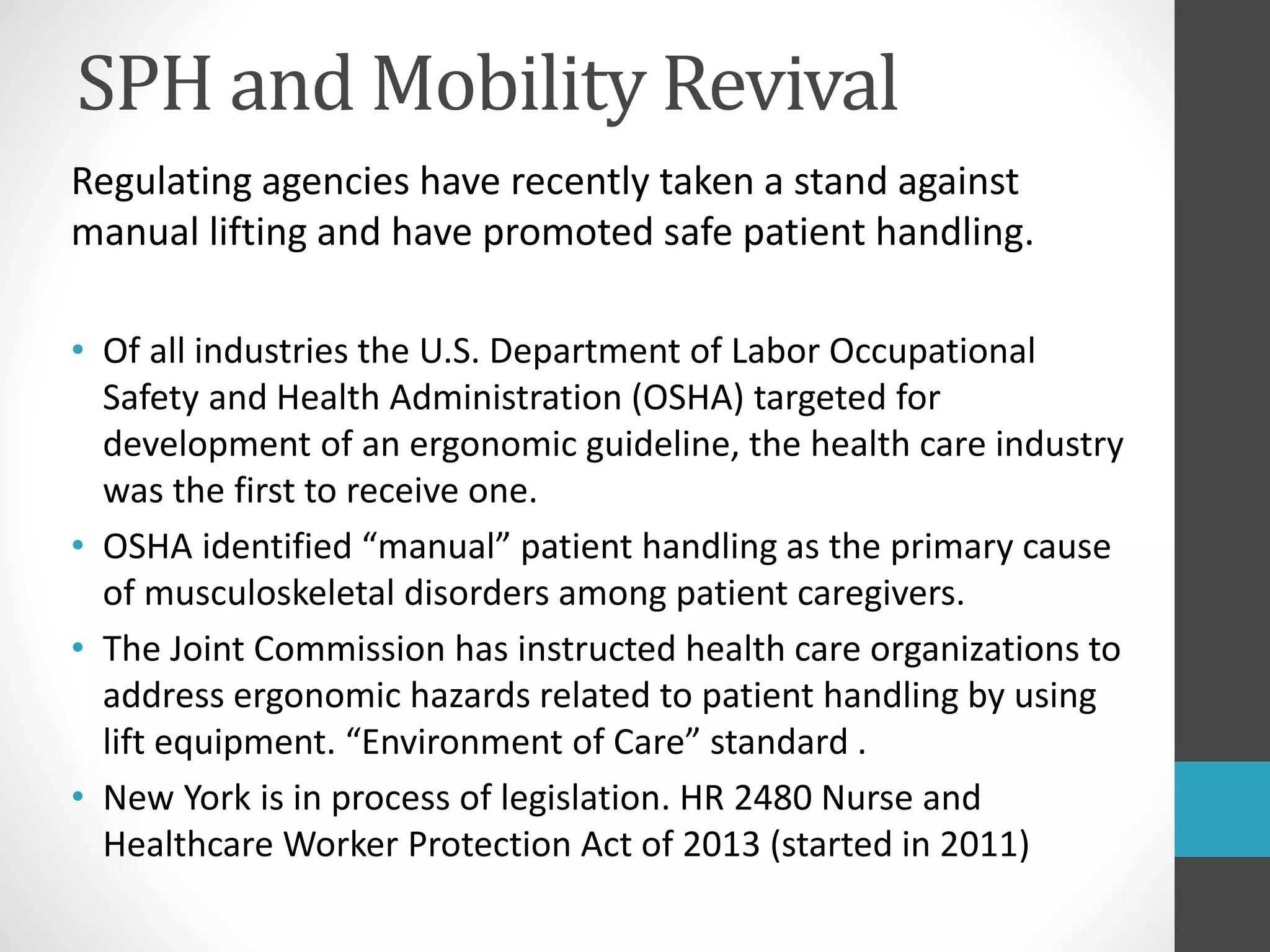 Safe Patient Handling Program at Huntington Hospital | PPTX | Physical ...