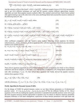 A Study of Firefly Algorithm and its Application in Non-Linear Dynamic Systems | PDF