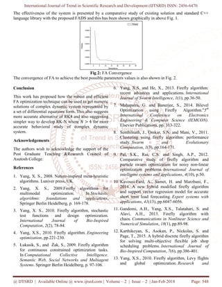 A Study of Firefly Algorithm and its Application in Non-Linear Dynamic Systems | PDF