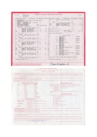 TVCC Transcript | PDF