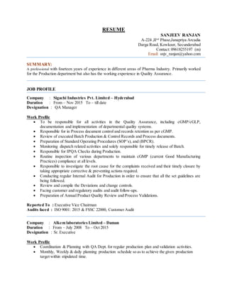 Resume_ Sanjeev (1) | PDF
