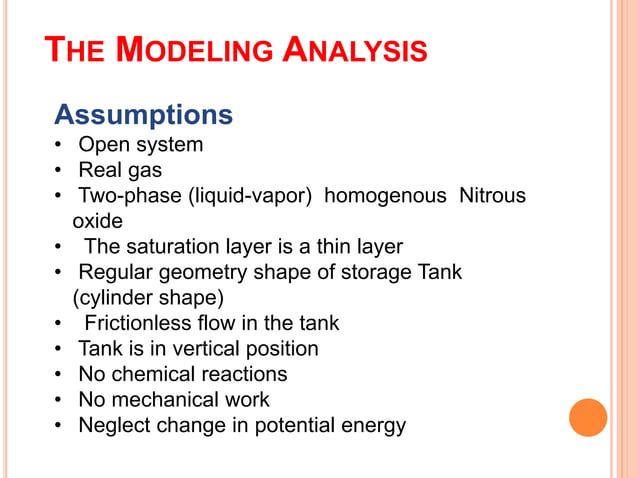 Modeling of Propellant Tank Pressurization | PPT