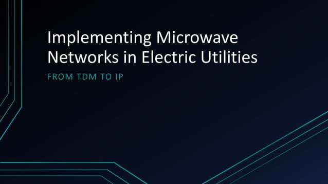 microwave in electric utilities presentation (widescreen) | PPT