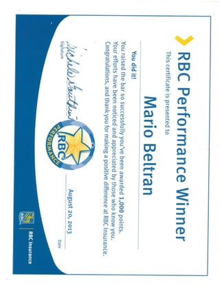 RBC Performance | PDF