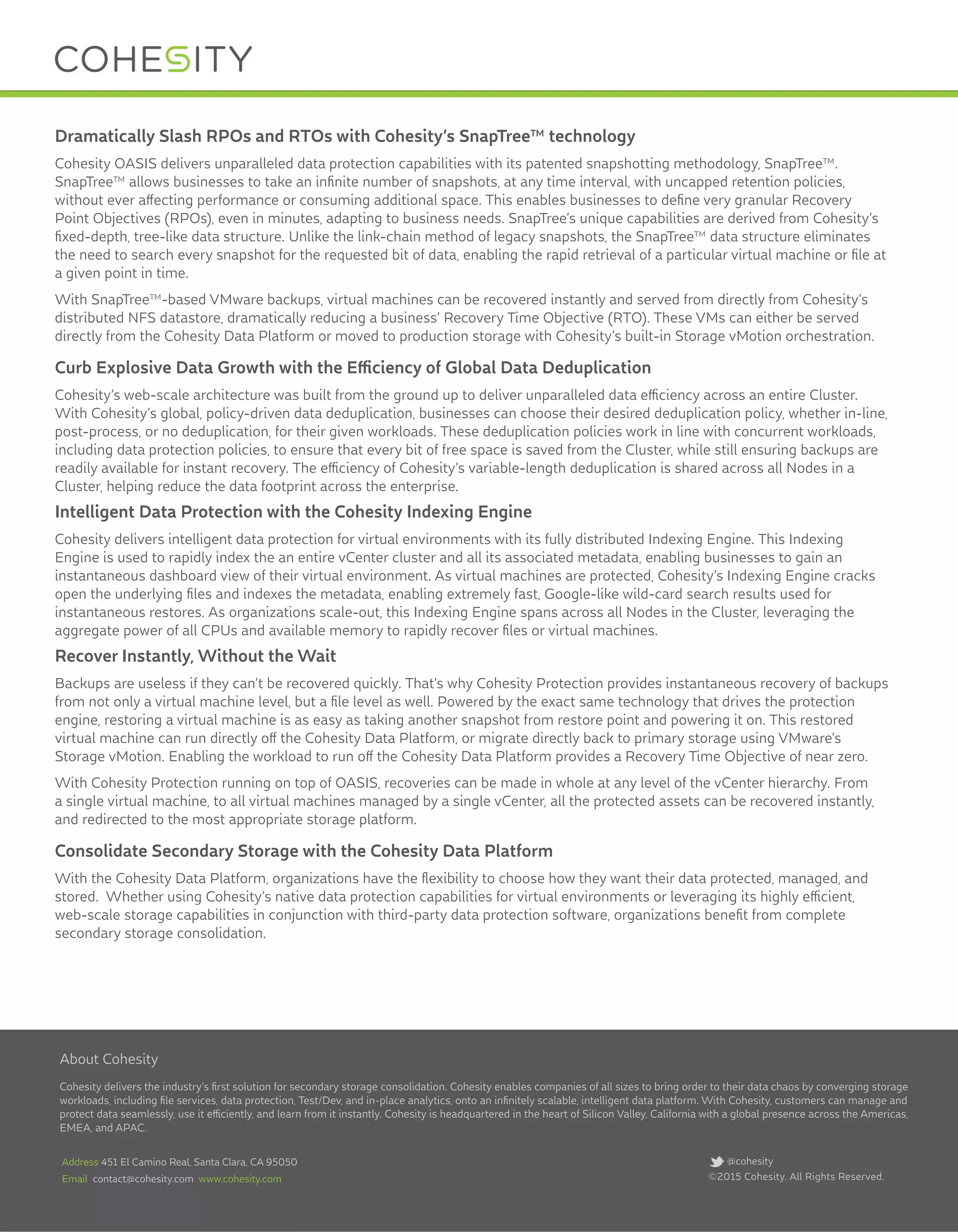 Solution Brief - Backup and Recovery | PDF