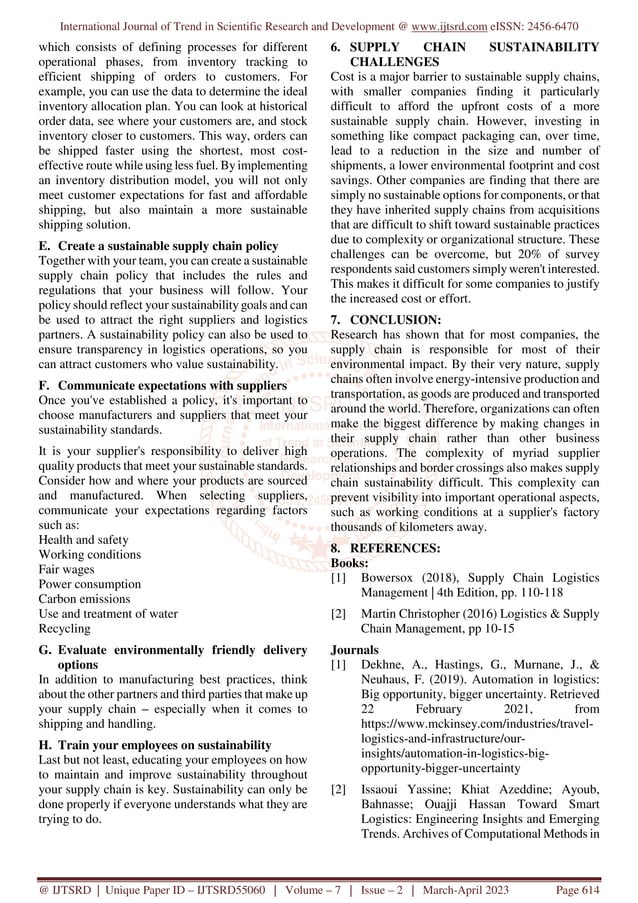 Best Practices in Sustainable Supply Chain Management | PDF | Logistics ...