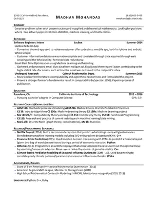 Mohandas_Resume | DOCX