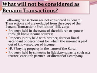 Benami Transactions | PPT