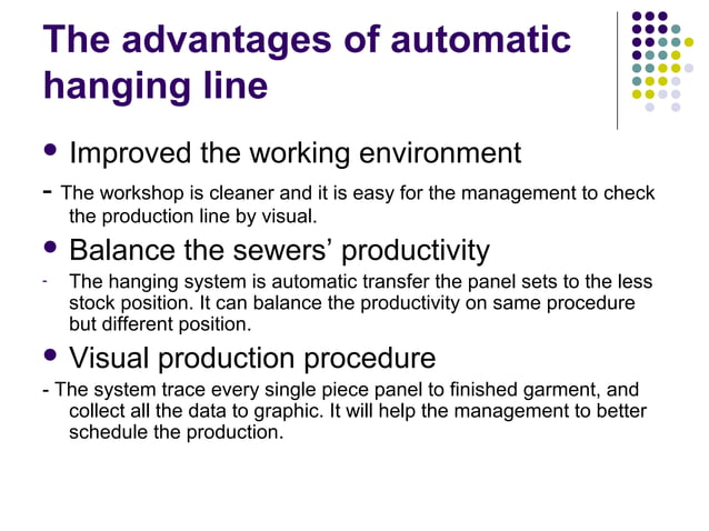 how does automatic hanging lines work | PPT