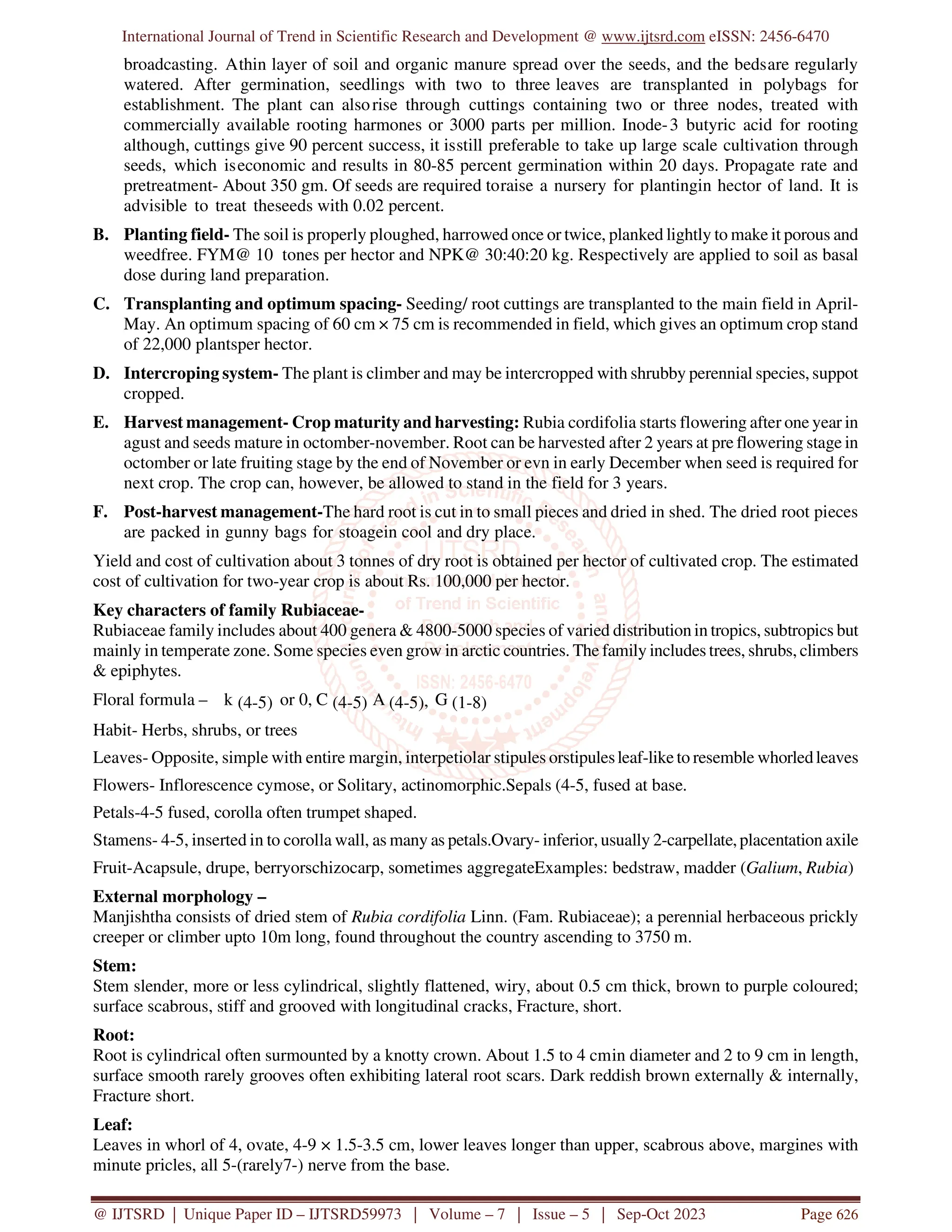 Critical Review of Manjishtha Rubia Cordifolia Linn. | PDF