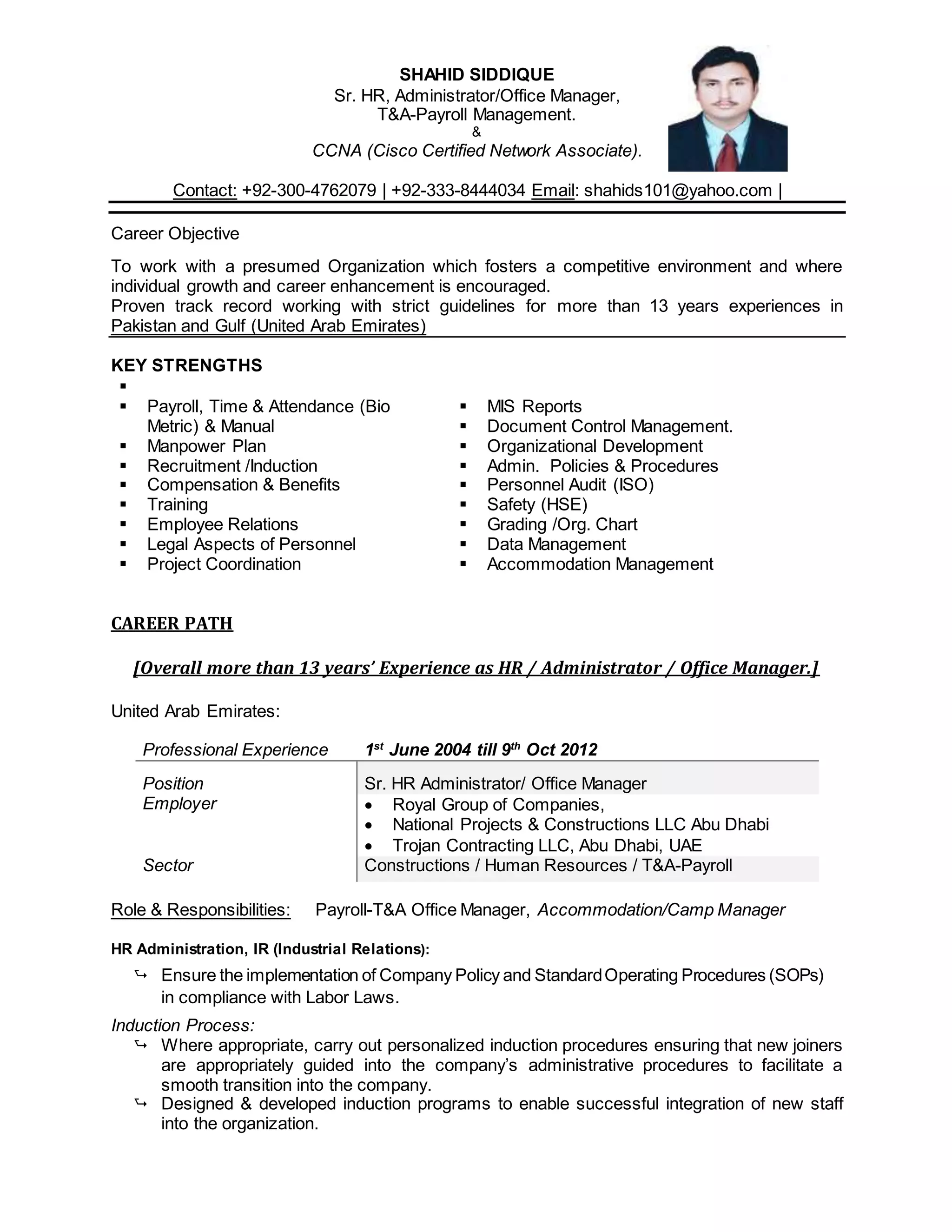 Cv_Shahid Siddique | DOCX