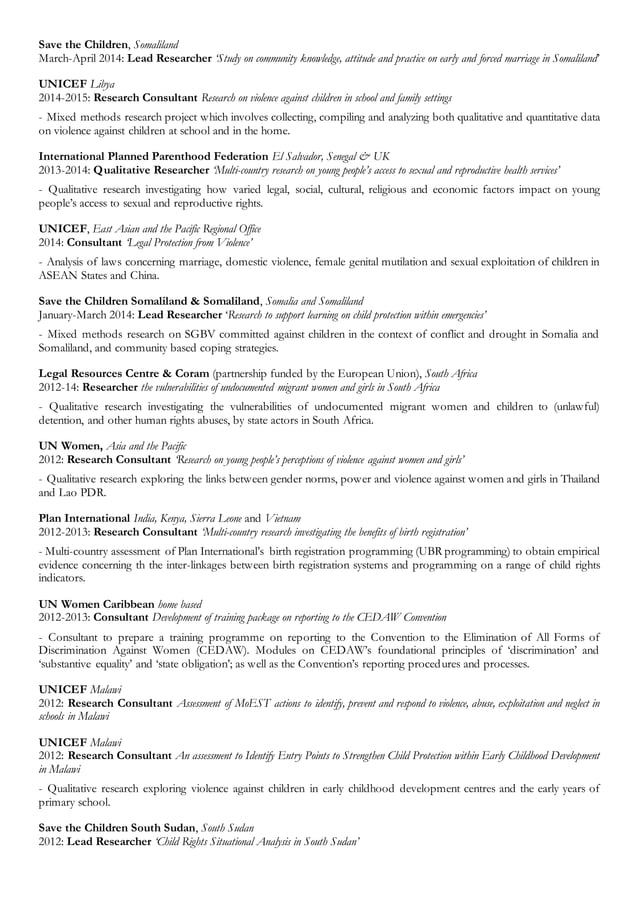 Elizabeth Yarrow CV 2016 | DOCX | Sexual Health | Diseases and Conditions