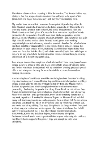 Personal Statement | PDF