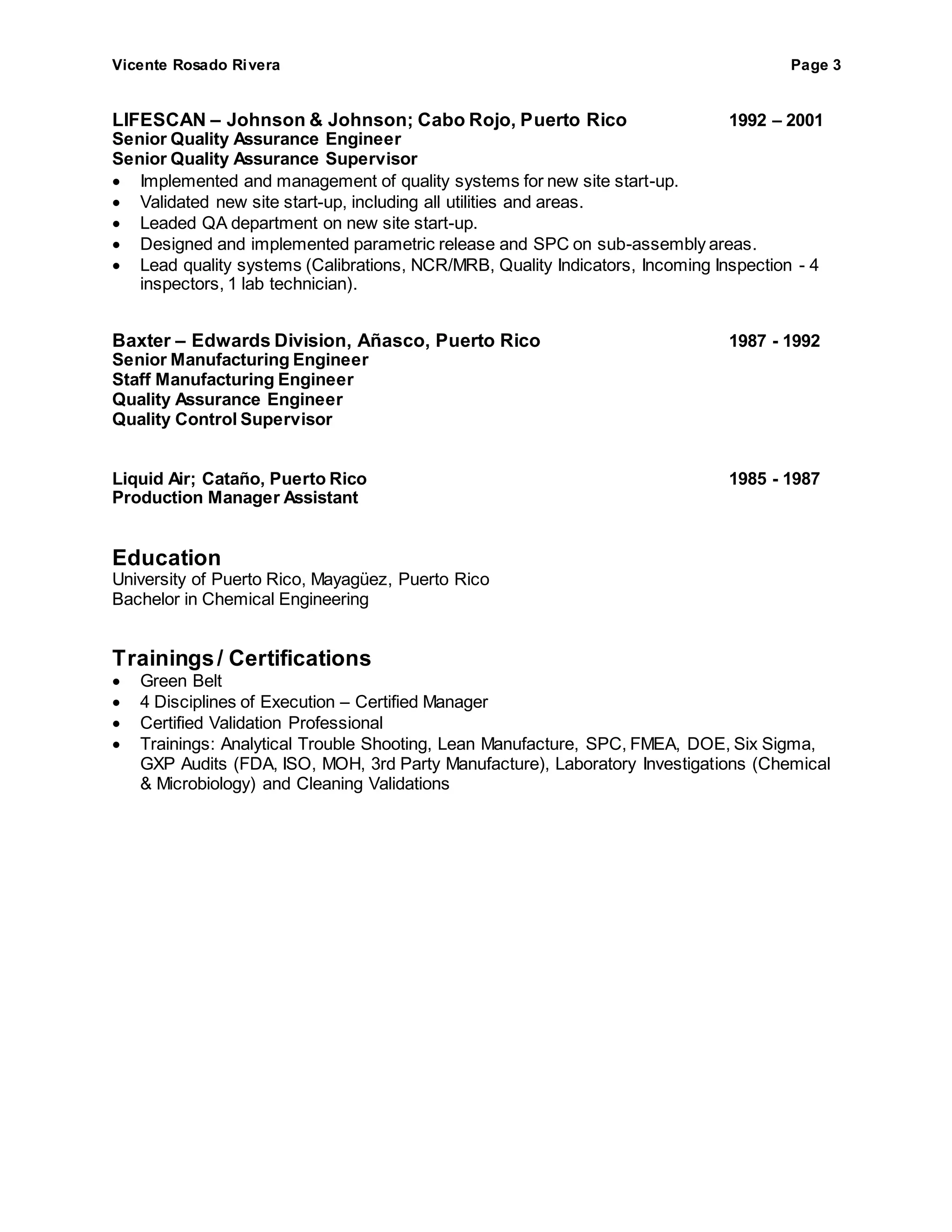 Vicente Rosado Rivera - Resume - 2016b | DOCX