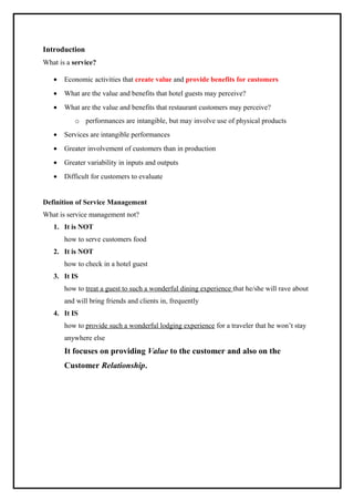 Service Management Study Guide | DOC