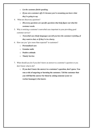 Service Management Study Guide | DOC