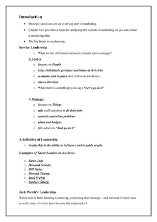 Service Management Study Guide | DOC