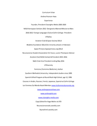 Curriculum Vitae | DOCX