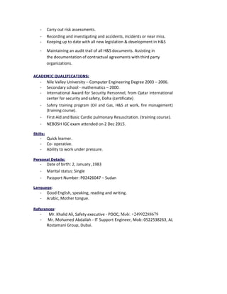 Safety officer | PDF