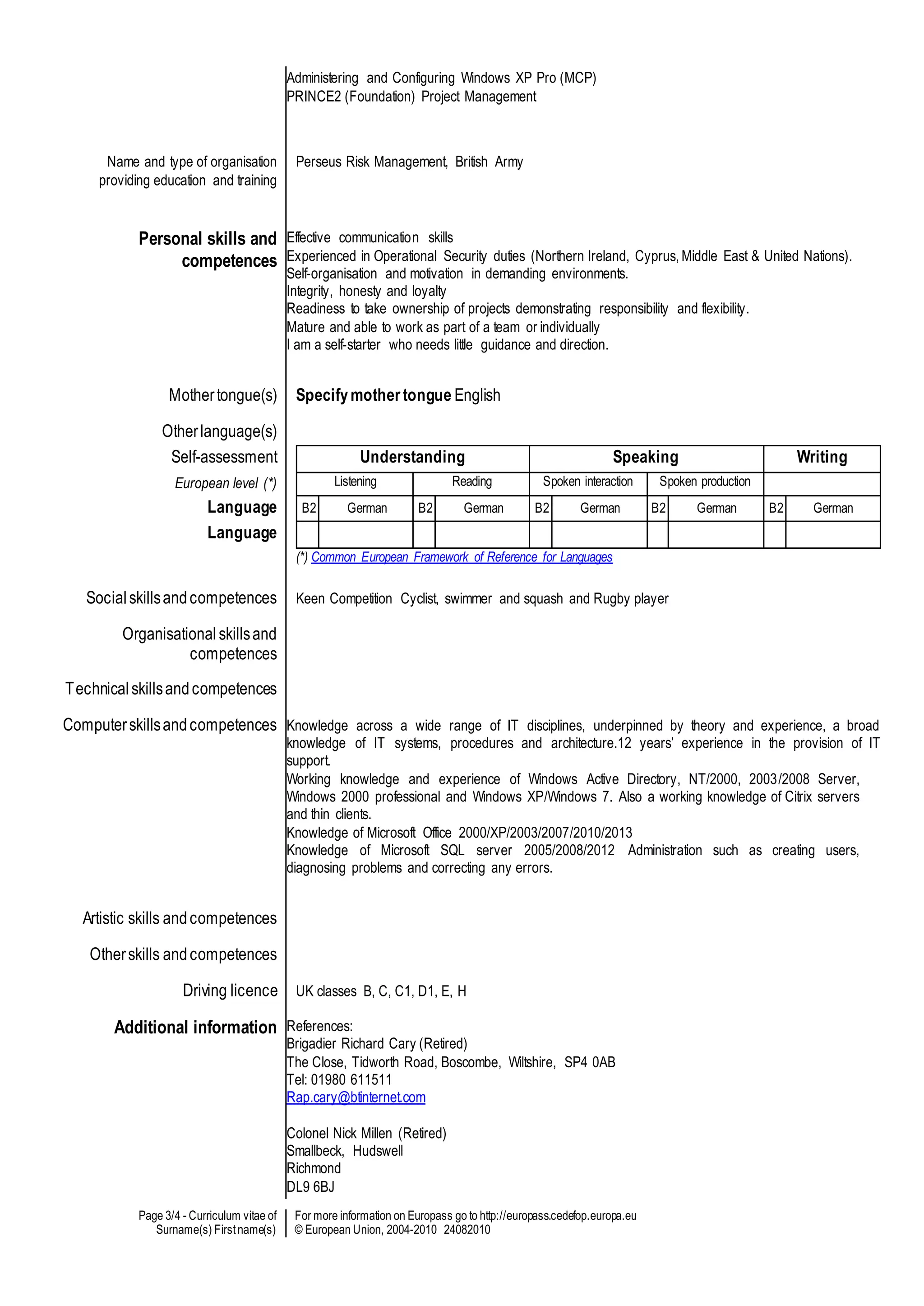 CV Ian CPO and Watchkeeper | DOCX