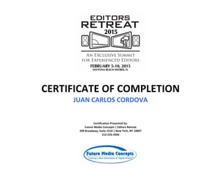 ER2015_COMPLETIONCERTIFCATION | PPT