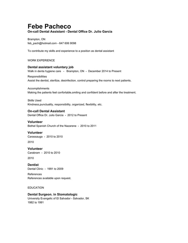 Febe-Pacheco resume | PDF