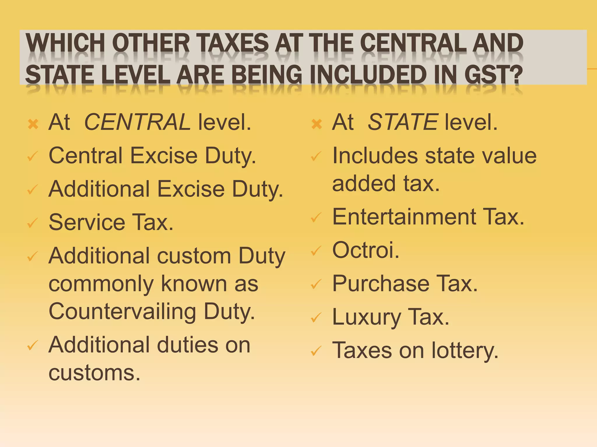 GOODS AND SERVICE TAX- PRACHEE | PPTX