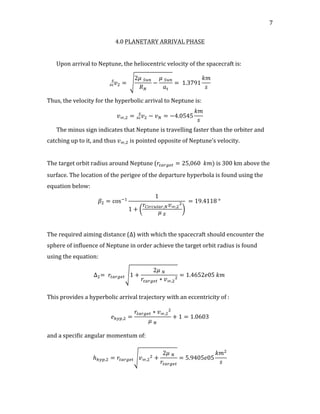 Orbital Mechanics Design Project | PDF