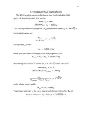 Orbital Mechanics Design Project | PDF