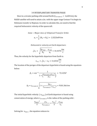 Orbital Mechanics Design Project | PDF