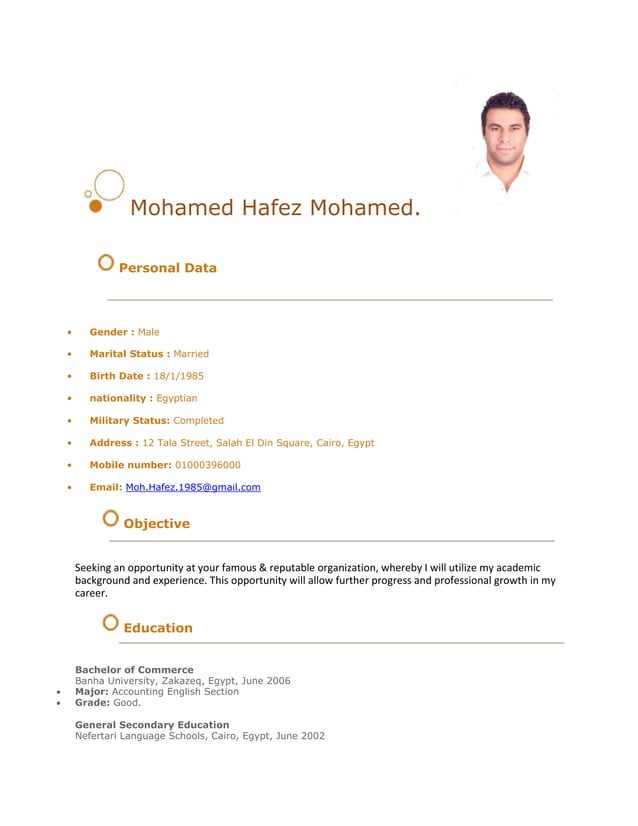 Mohamed Hafez CV 4 - Copy | PDF