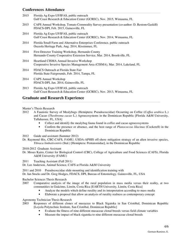 E. German-Ramirez' CV | PDF