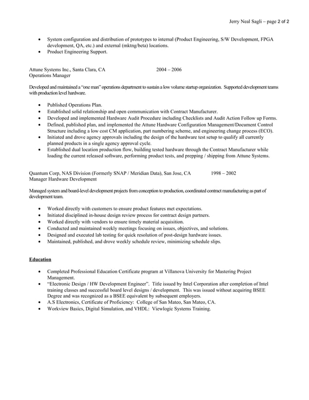 ResumeSagli_Nov14 | PDF