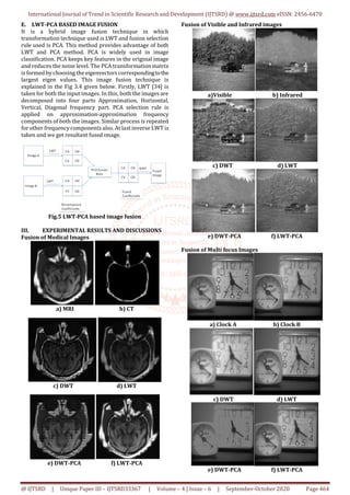 Image Fusion using PCA Based Fusion Rule in Wavelet Domain | PDF
