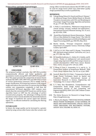 Image Fusion using PCA Based Fusion Rule in Wavelet Domain | PDF