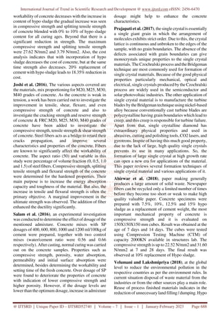 Investigate the Potential of Hypo Sludge and Steel Fiber, Which Can Be ...