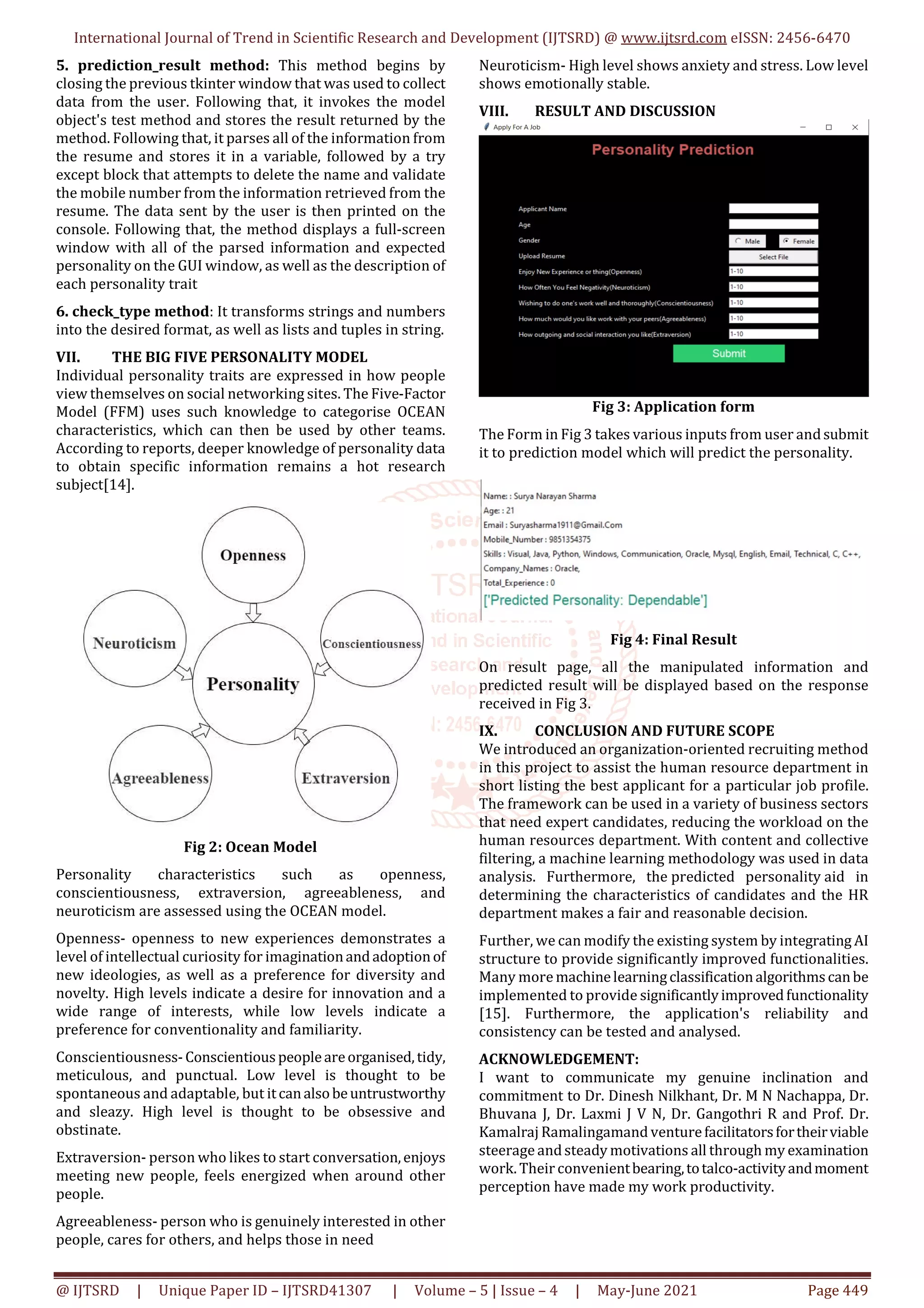 Personality Prediction using Logistic Regression | PDF