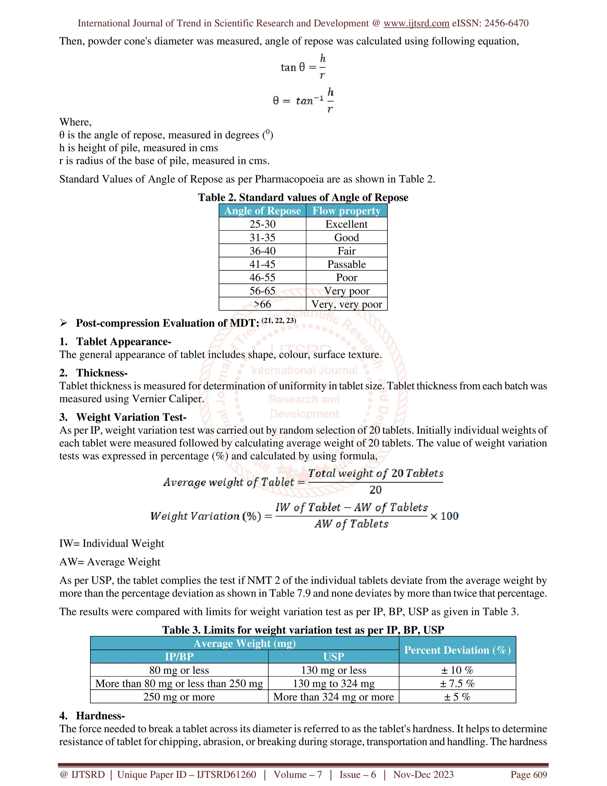 Review on “Mouth Dissolving Tablet as Fast Dissolving Drug Delivery ...