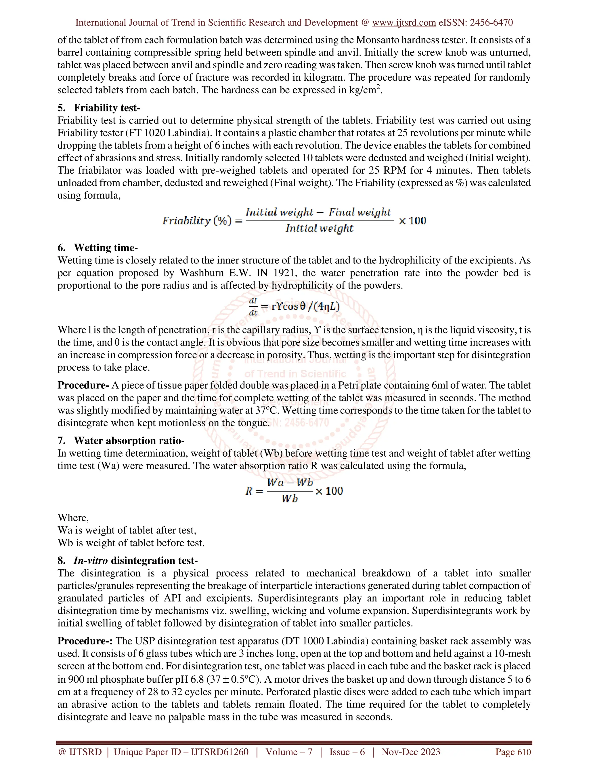 Review on “Mouth Dissolving Tablet as Fast Dissolving Drug Delivery ...