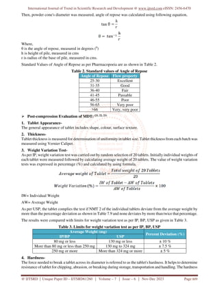 Review on “Mouth Dissolving Tablet as Fast Dissolving Drug Delivery ...