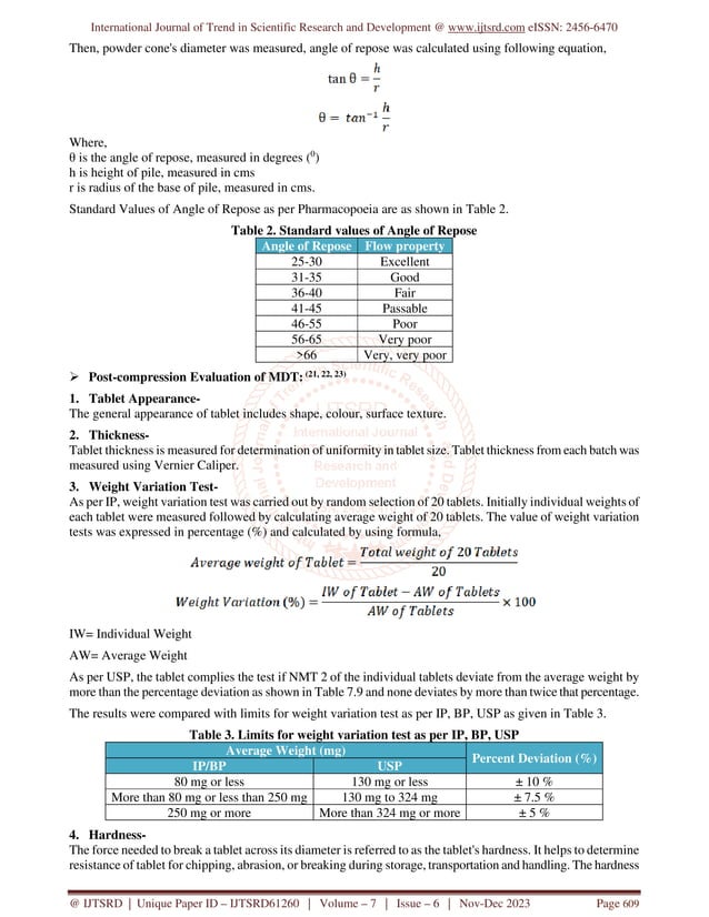 Review on “Mouth Dissolving Tablet as Fast Dissolving Drug Delivery ...