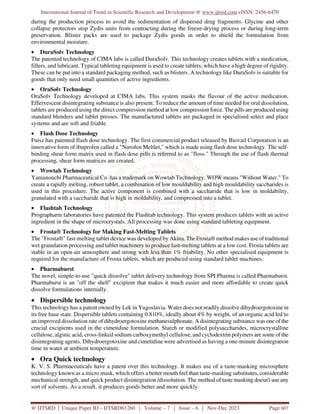 Review on “Mouth Dissolving Tablet as Fast Dissolving Drug Delivery System” | PDF