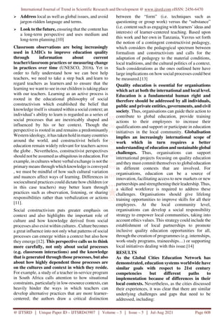 Sustaining Quality Education in the 21st Century | PDF | Education industry | Industries