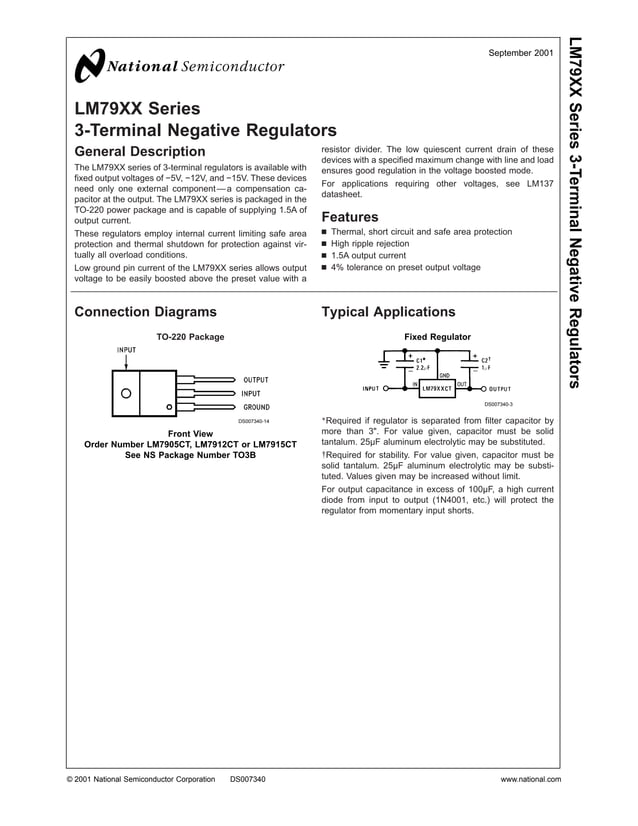 79xx datasheet | PDF