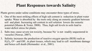 Resistance Mechanism and Molecular Responses to the Salinity.pptx