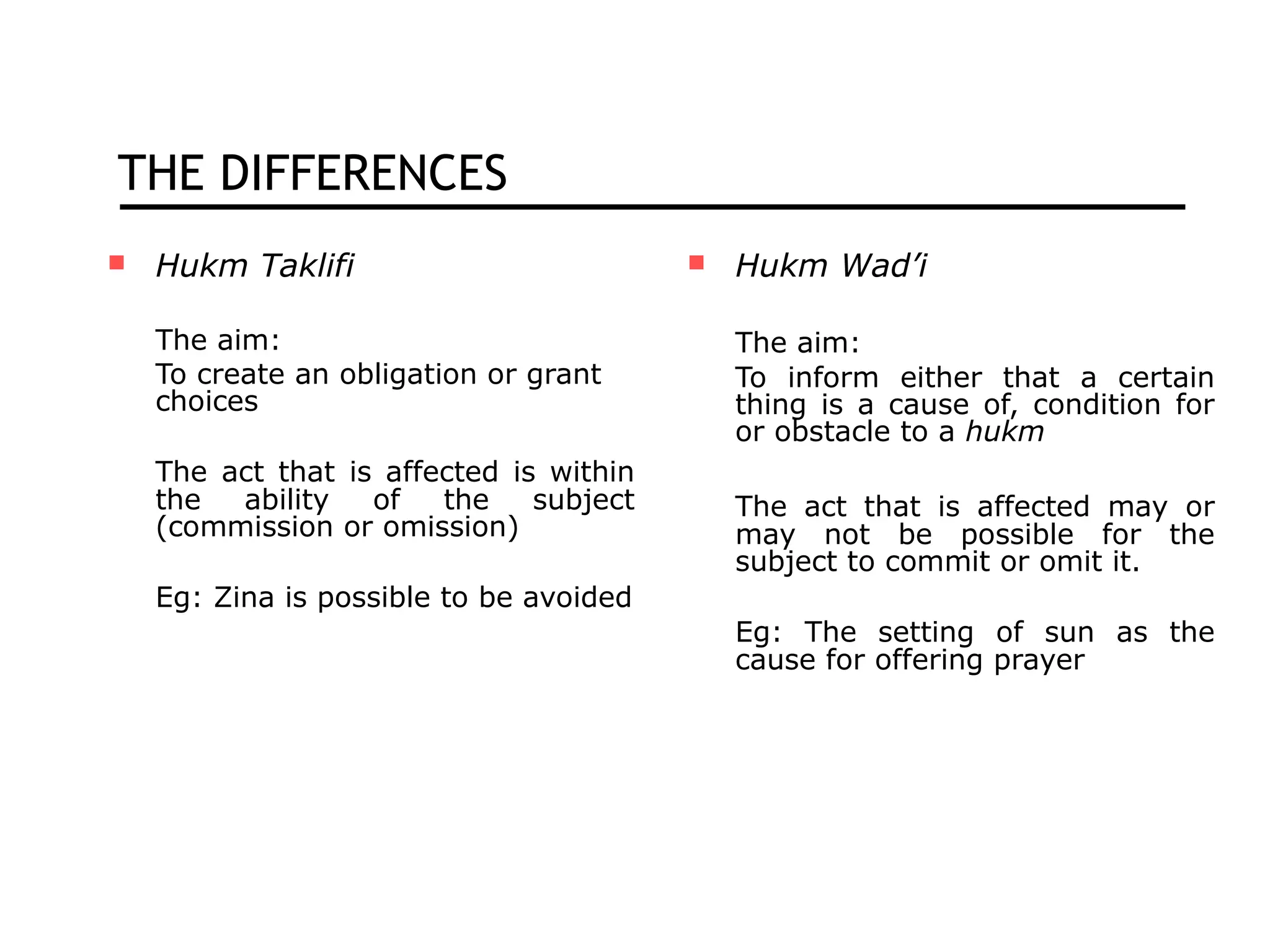 Introduction to Usul Fiqh : al hukm al-sharii | PPT