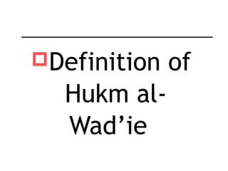 Introduction to Usul Fiqh : al hukm al-sharii | PPT