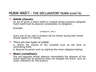 Introduction to Usul Fiqh : al hukm al-sharii | PPT