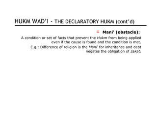 Introduction to Usul Fiqh : al hukm al-sharii | PPT