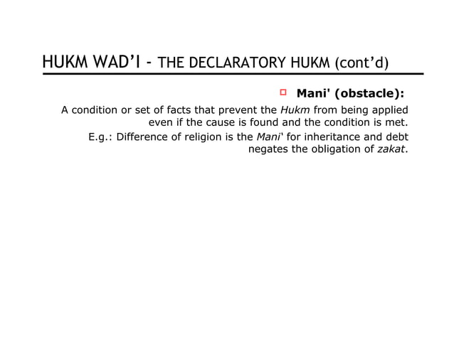 Introduction to Usul Fiqh : al hukm al-sharii | PPT | Islam | Religion ...